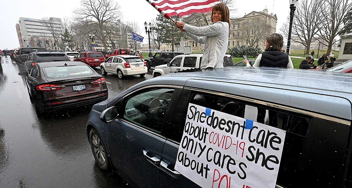‘Liberate Michigan’: Months of angry rhetoric precede Whitmer kidnap ...