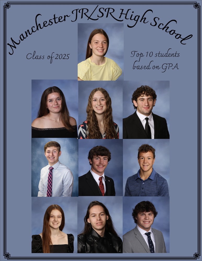 MHS Class of 2025 Top 10 students | The Manchester Mirror