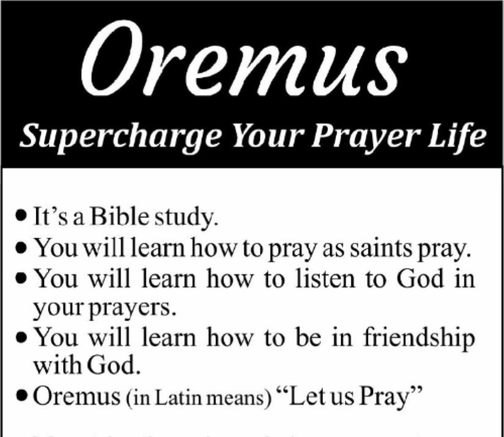 Desiring and receiving the gift of prayer: St. Mary hosting Oremus ...