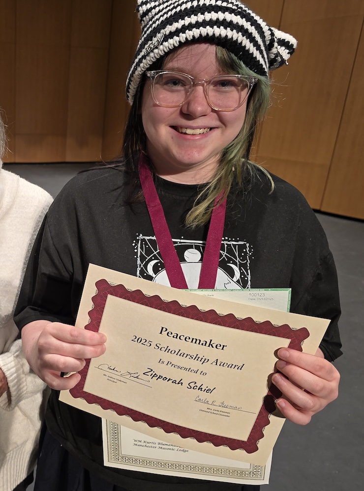 Schiel honored with 2025 Peacemaker Award | The Manchester Mirror